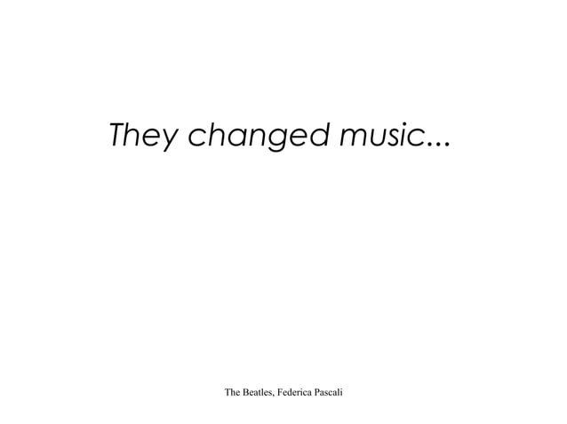 Beatles presentation | ODP