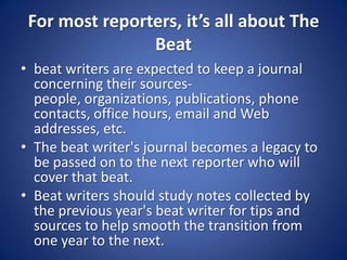 Beat reporting 01 | PPT