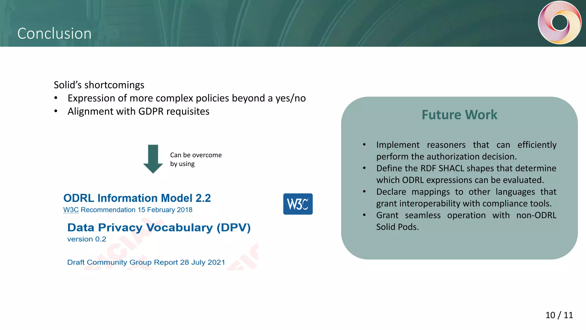 COnSeNT 2021 - ODRL Profile for Expressing Consent through Granular ...