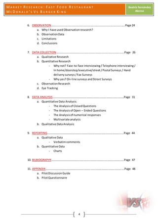 Market Research Questionnaire For A Restaurant