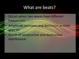 Beats Frequencies | PPTX
