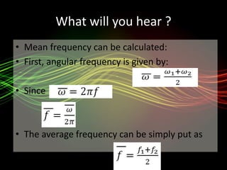 Beats Frequencies | PPTX