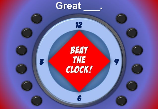 Beat the clock | PPTX | Educational Video Games | Video Game Genres