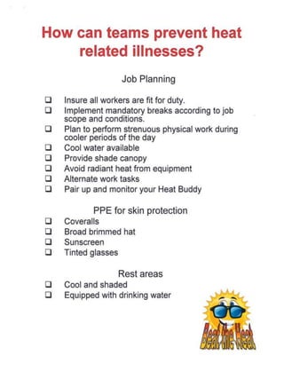 Beat the Heat Heat Stress Training | PPTX | Healthy Living