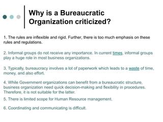 Beauractric managment and Comparison of Administrative vs scientific vs ...