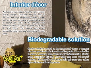 Beautification of home interior walls with 3d decorative wall panels | PPT