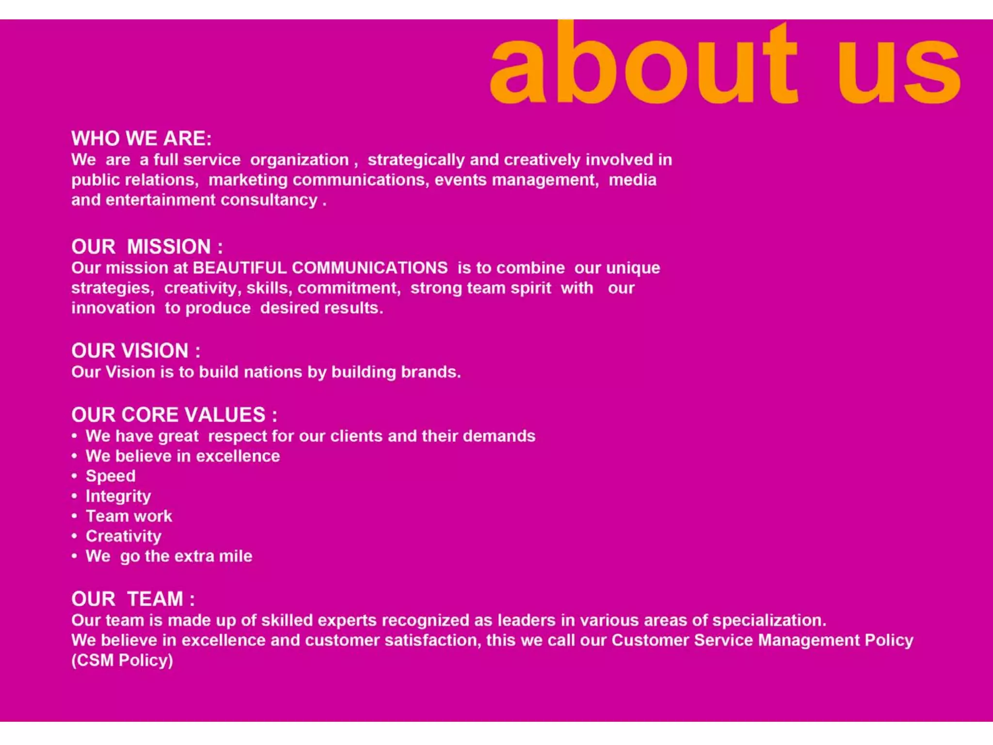 BEAUTIFUL COMMUNICATIONS | PPT