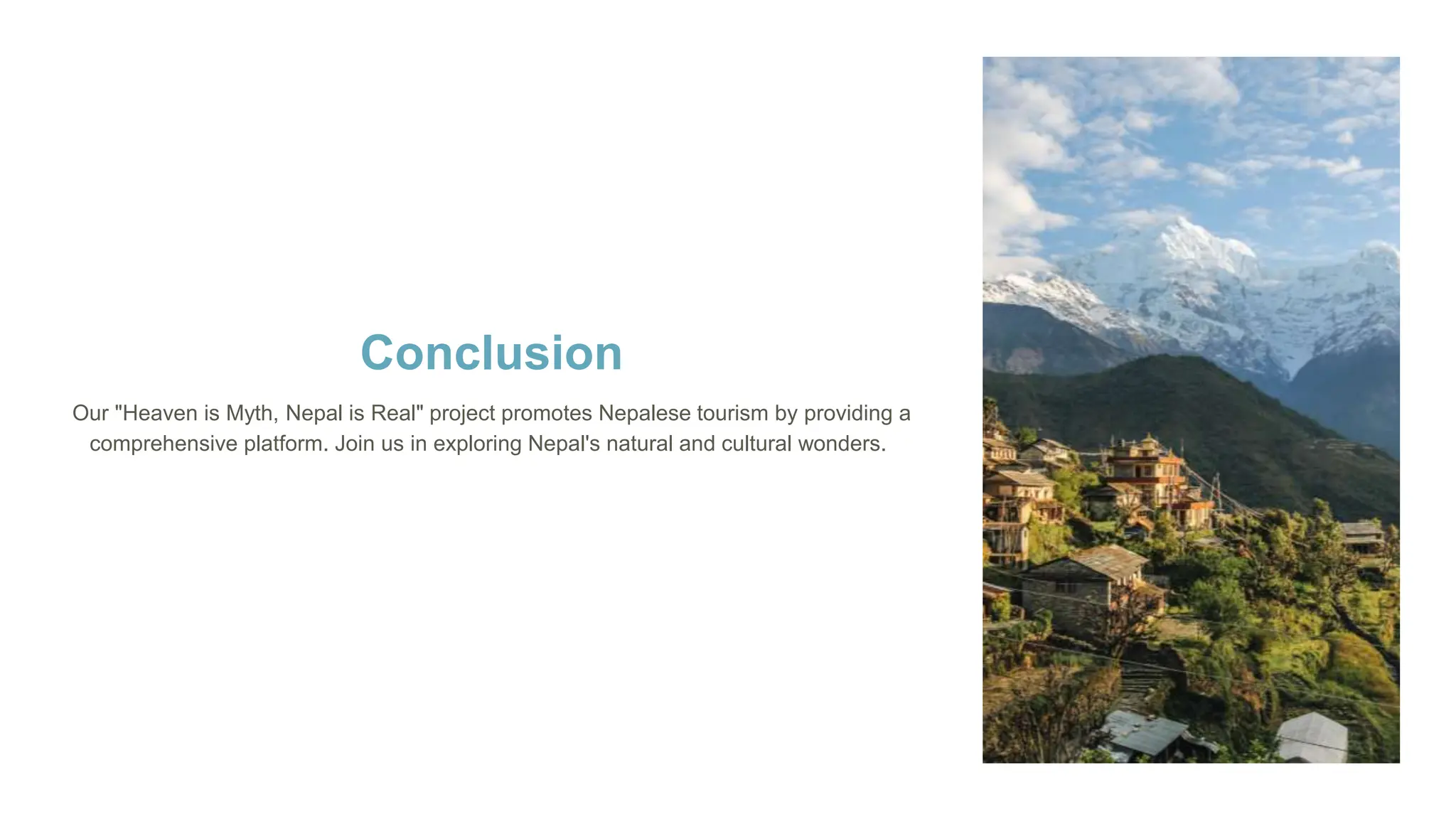 Heaven is Myth, Nepal is Real Promoting Nepalese Tourism.pptx