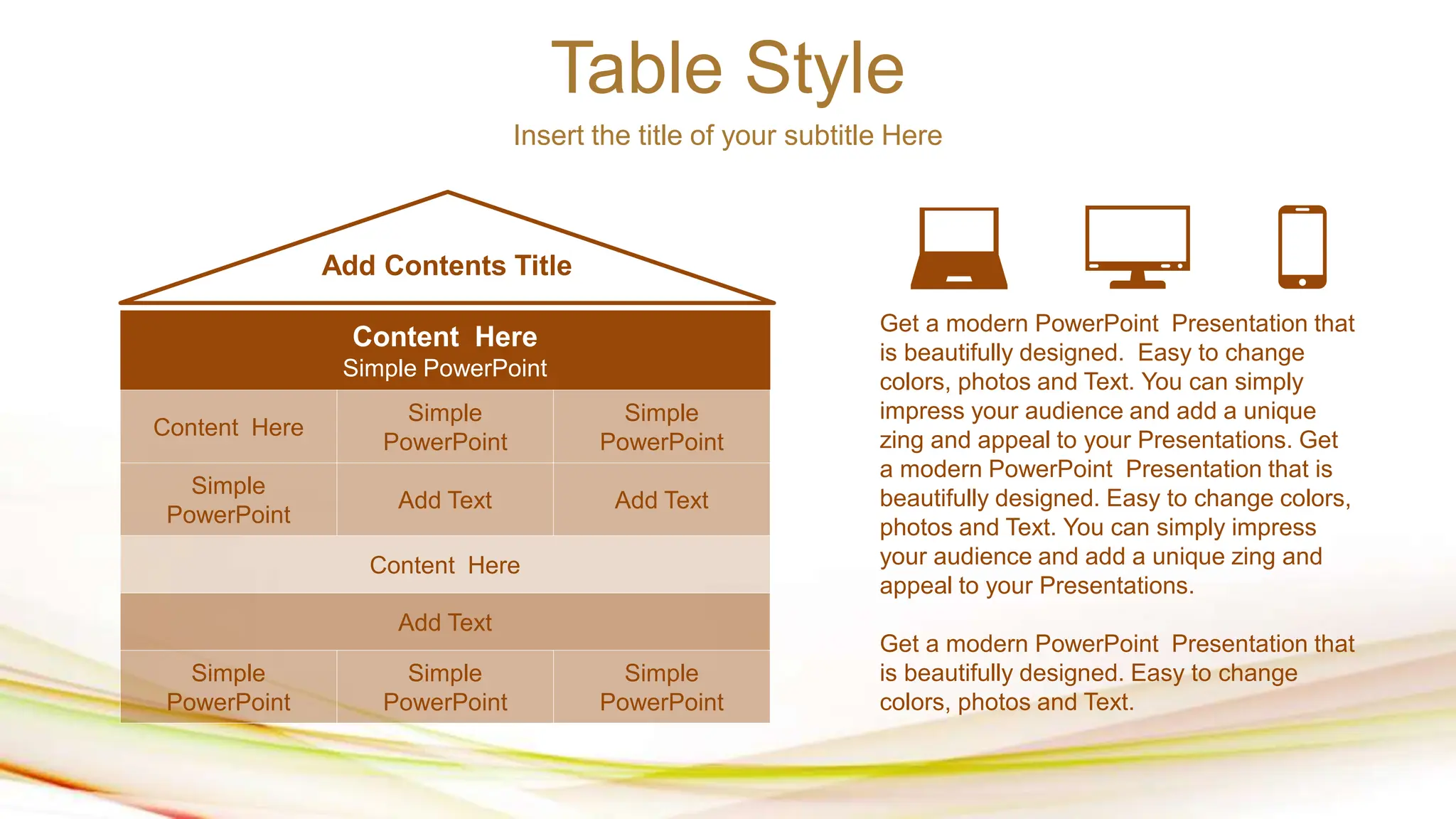 BeautifulWaveAbstract PowerPointTemplate | PPTX