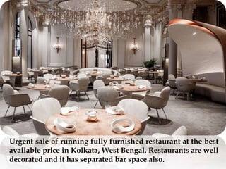 Beautiful Bar Cum Restaurant For Sale in Kolkata | PPTX