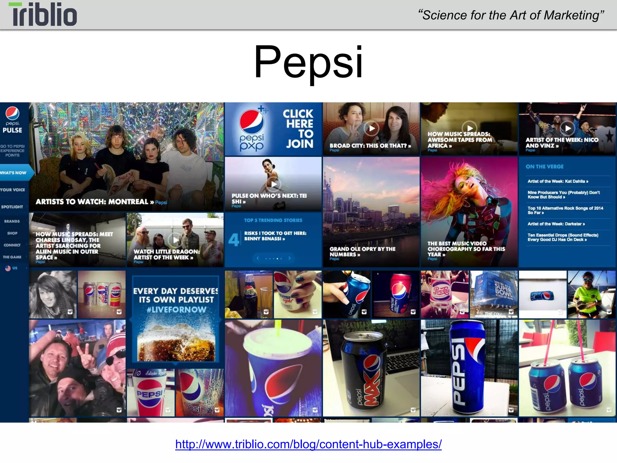 40 Beautiful Content Hub Examples | PPTX