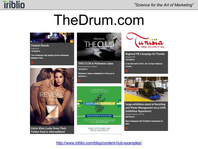 40 Beautiful Content Hub Examples | PPT