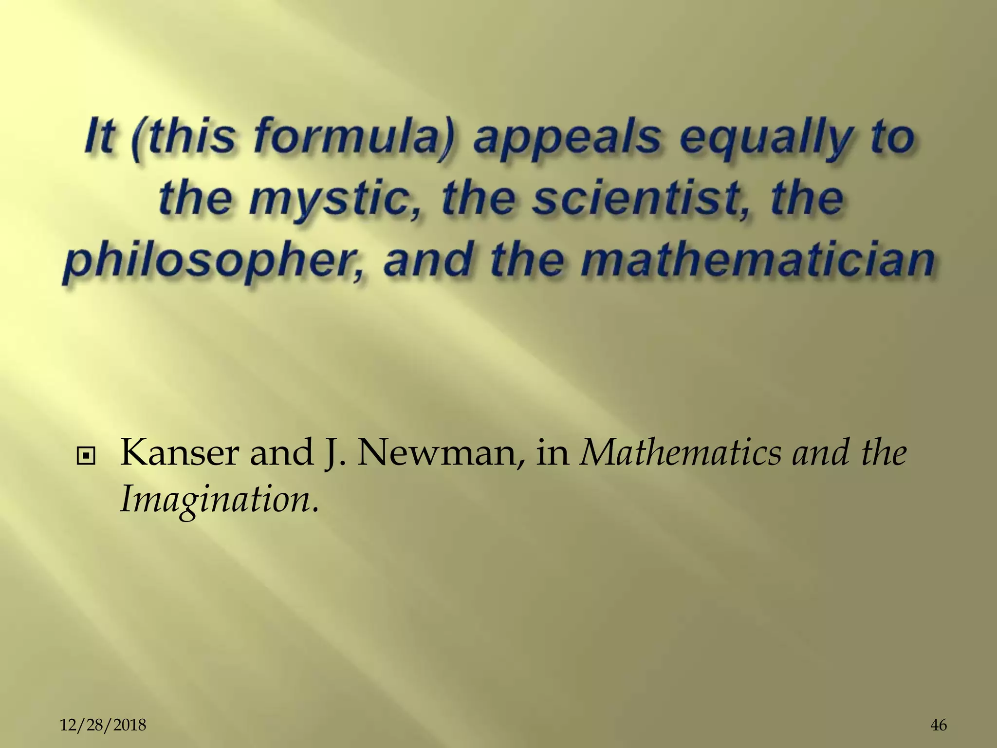 The Most Beautiful formula | PPTX