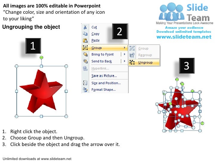 Beautifully designed stars 1 power point slides and ppt diagram templates