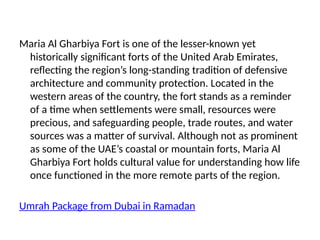 Beautiful Maria Al Gharbiya Fort in UAE.pptx