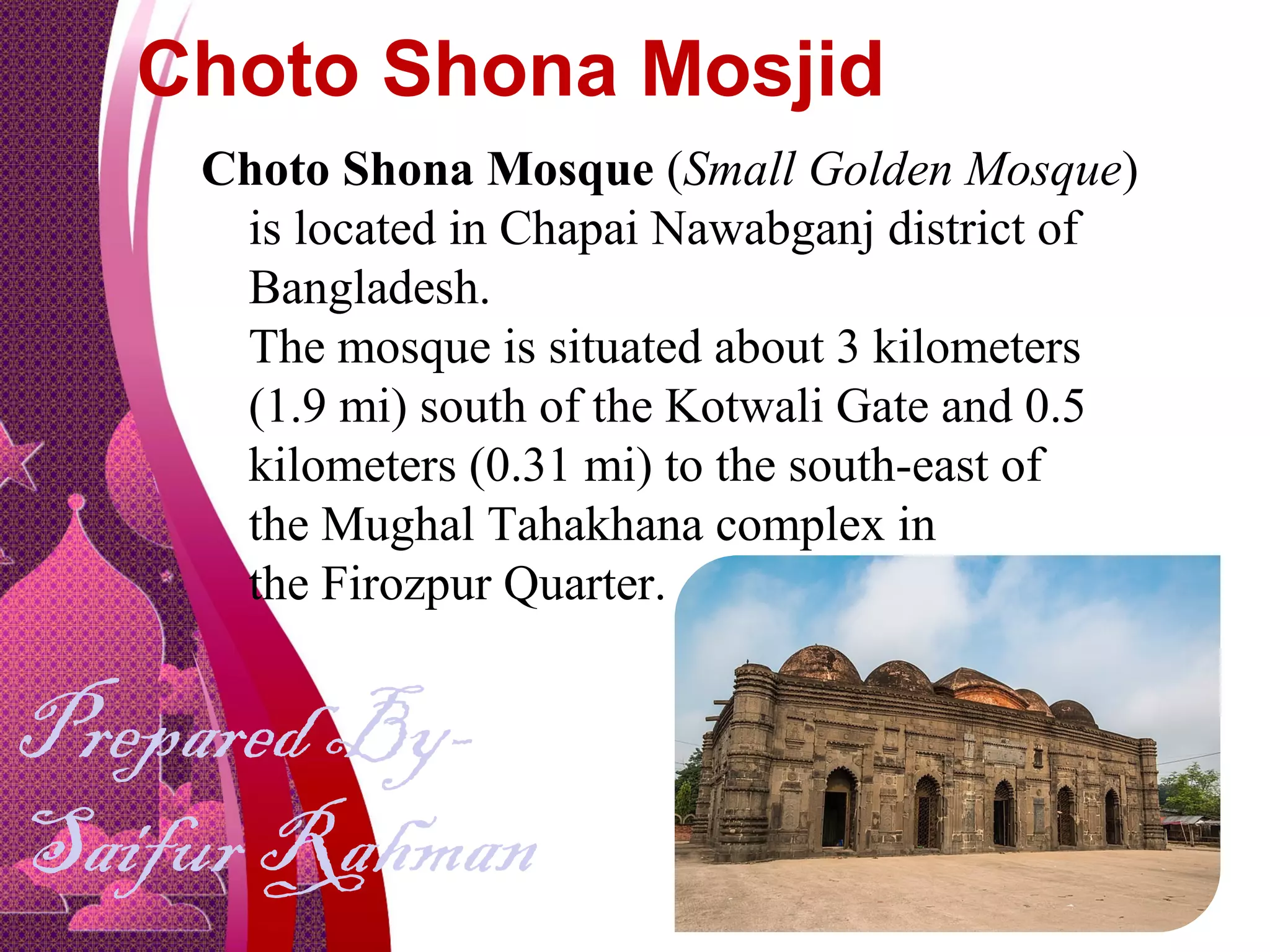 Traditional Mosque In Bangladesh | PPT
