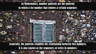 Beautiful Number Patterns | PPT