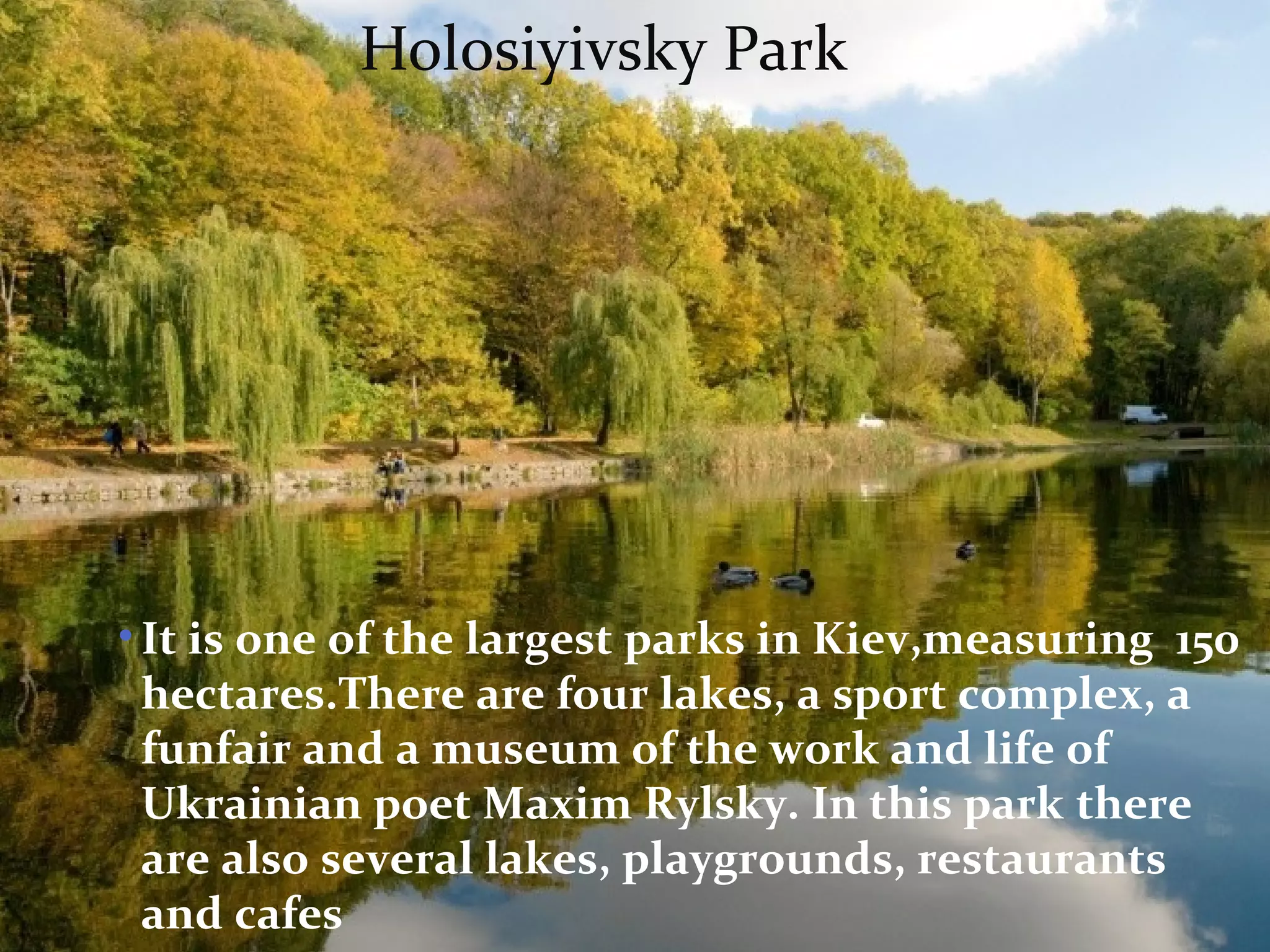 Beautiful parks in Kyiv | PPT