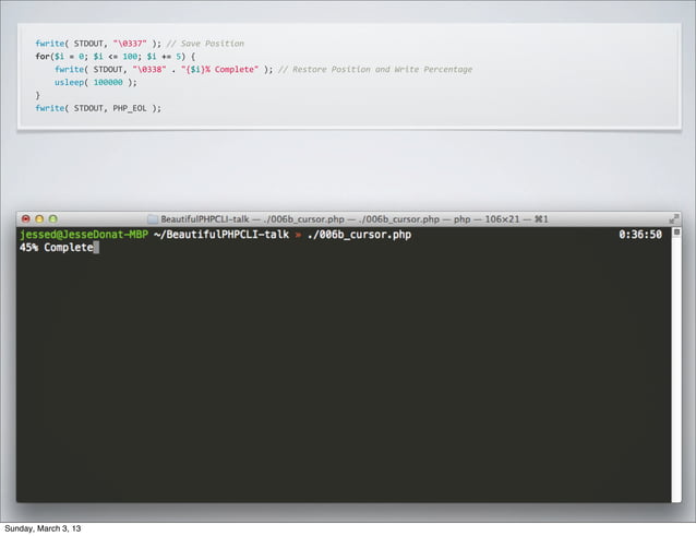 Beautiful PHP CLI Scripts | PPT