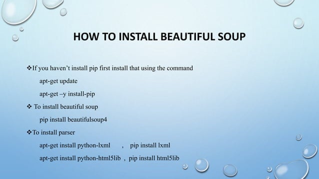 Beautiful soup | PPT