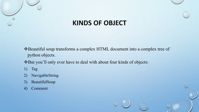 Beautiful soup | PPT