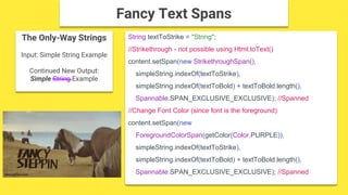 Beautiful text spread your wings with Spannables | PPT