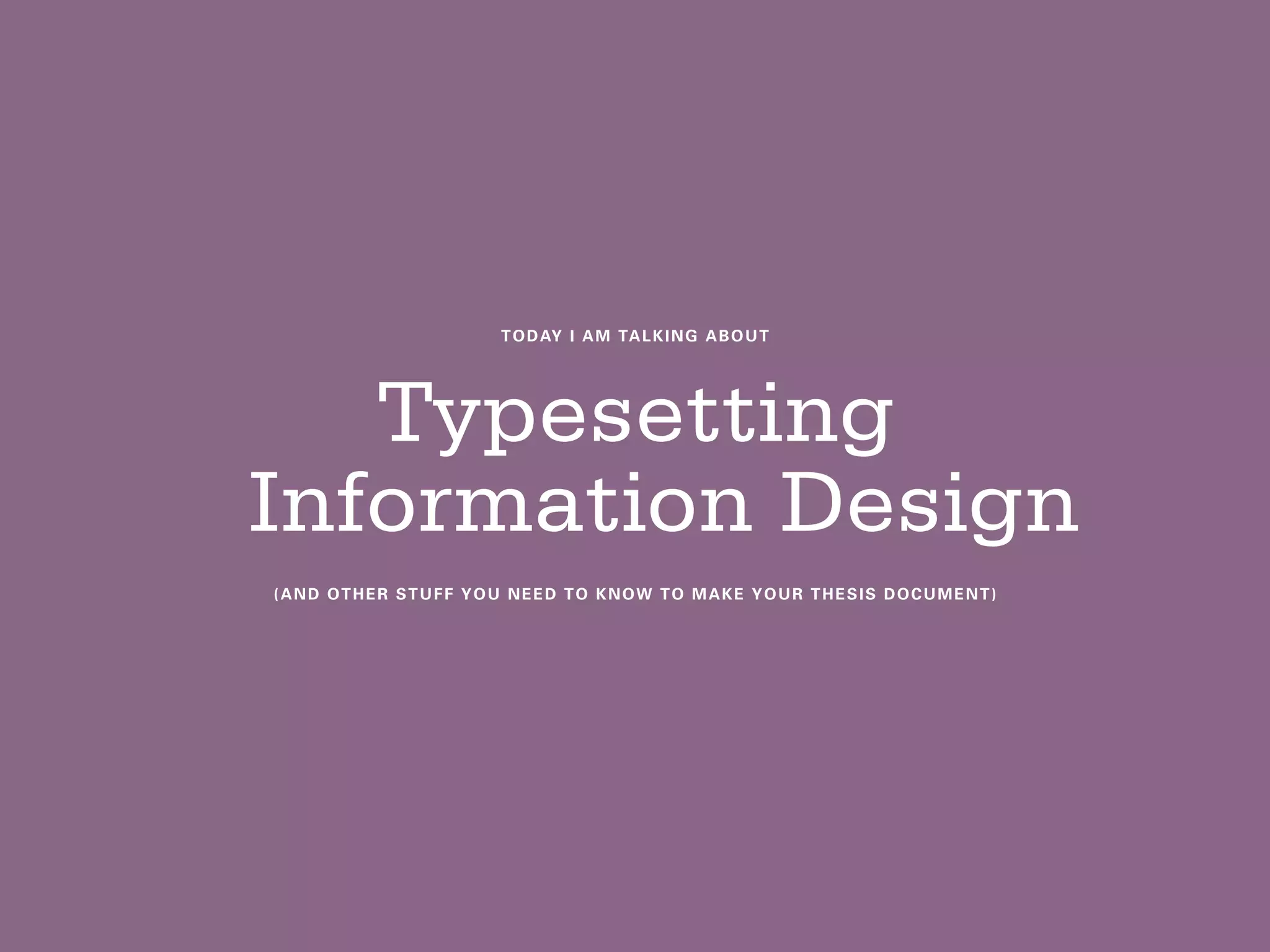 How to make a beautiful thesis | PDF