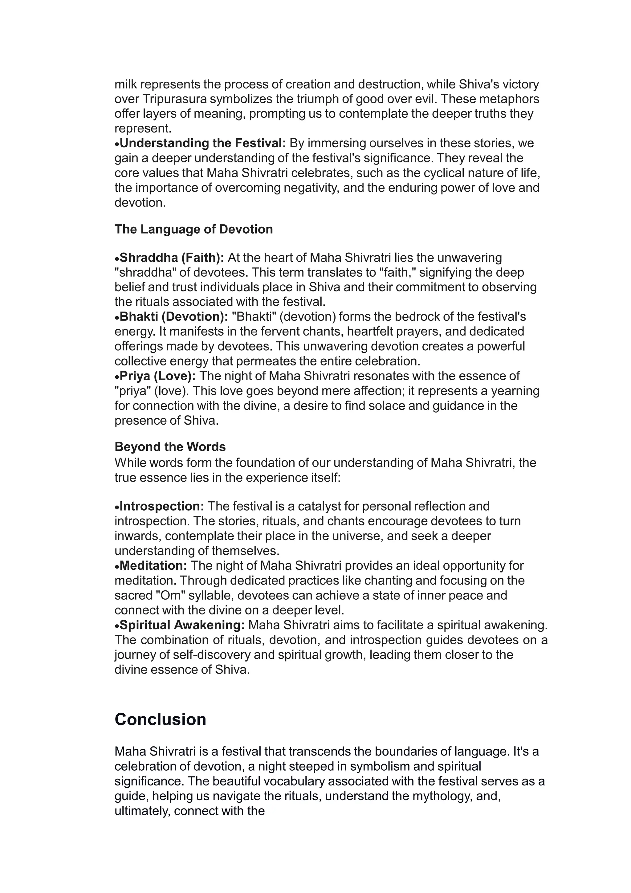 Beautiful Vocabulary for Maha Shivratri Bookalooza | PPT