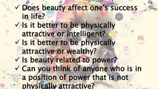 Beauty and-physical-appearance | PPTX