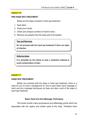 BEAUTY-CARE-GRADE-9 module quarter 1 to 4pdf | PDF