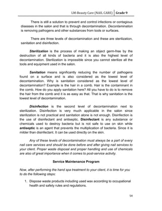 BEAUTY-CARE-GRADE-9 module quarter 1 to 4pdf | PDF