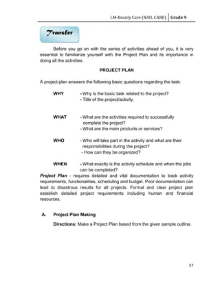 BEAUTY-CARE-GRADE-9 module quarter 1 to 4pdf | PDF