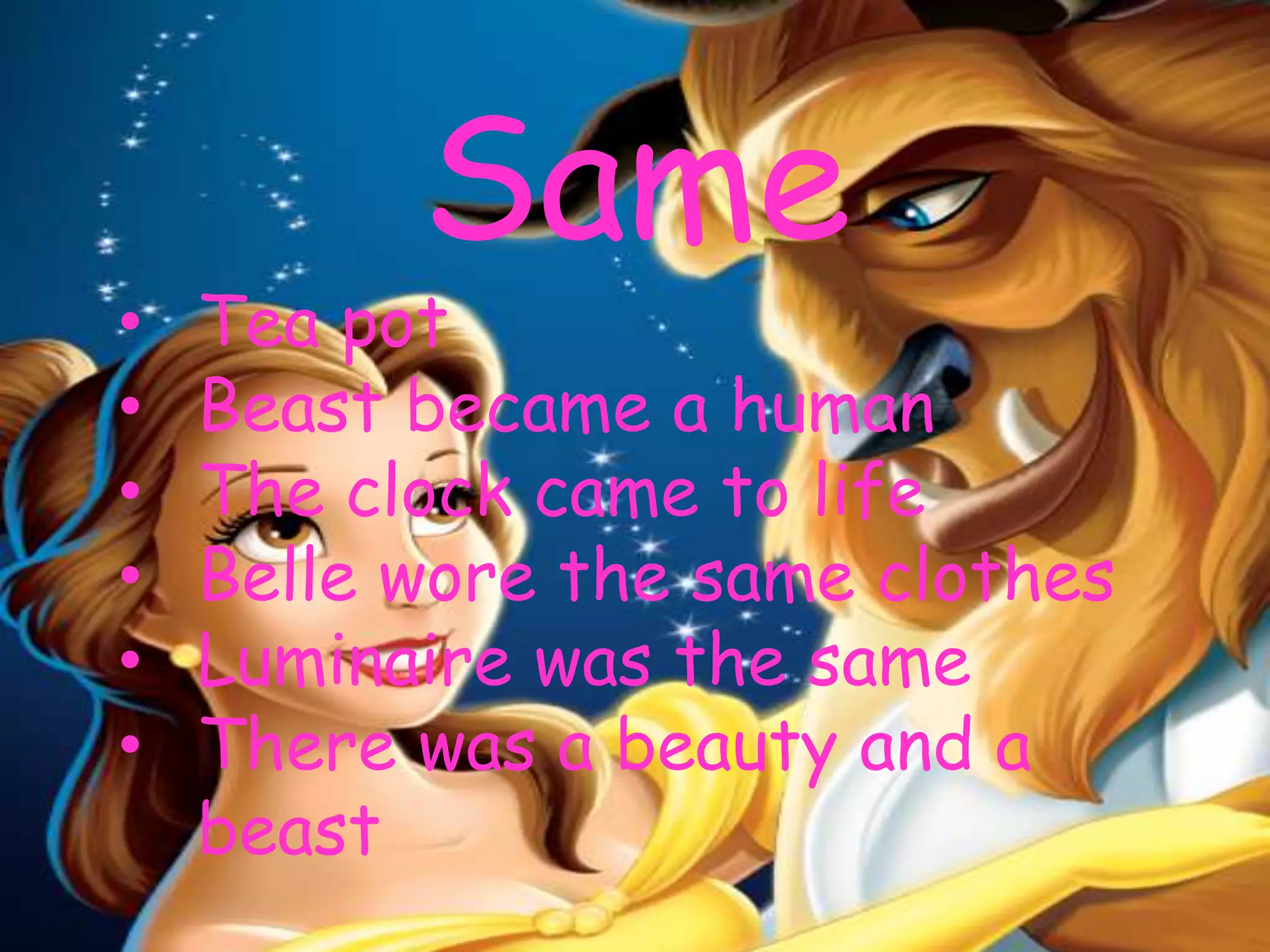 Beauty and the beast | PPTX