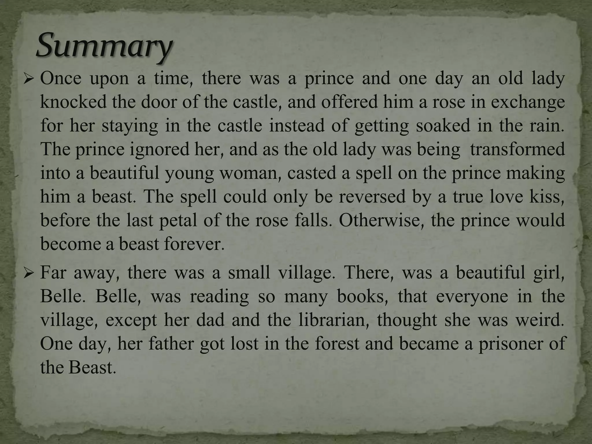 Beauty and the Beast | PPTX