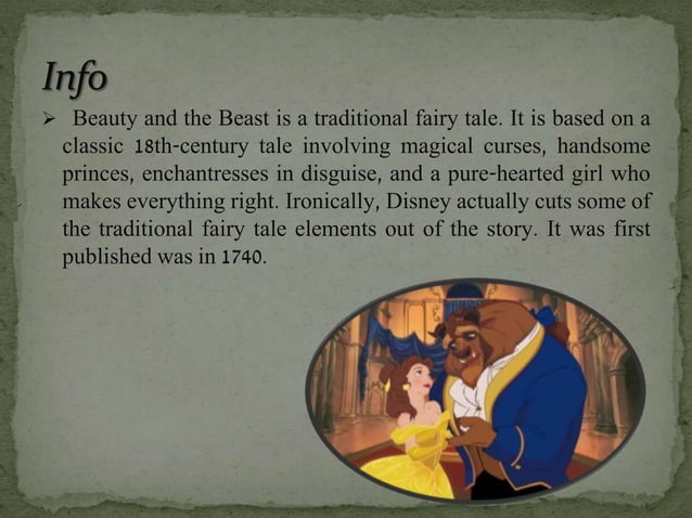 Beauty and the Beast | PPTX | Fantasy | Genres