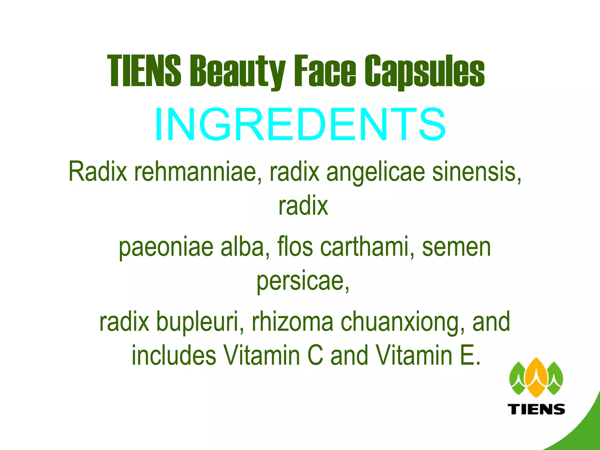 Beauty face capsule | PPS