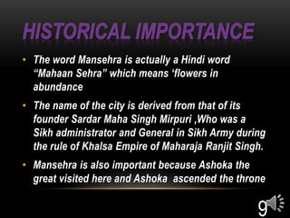 Beauty of mansehra | PPTX