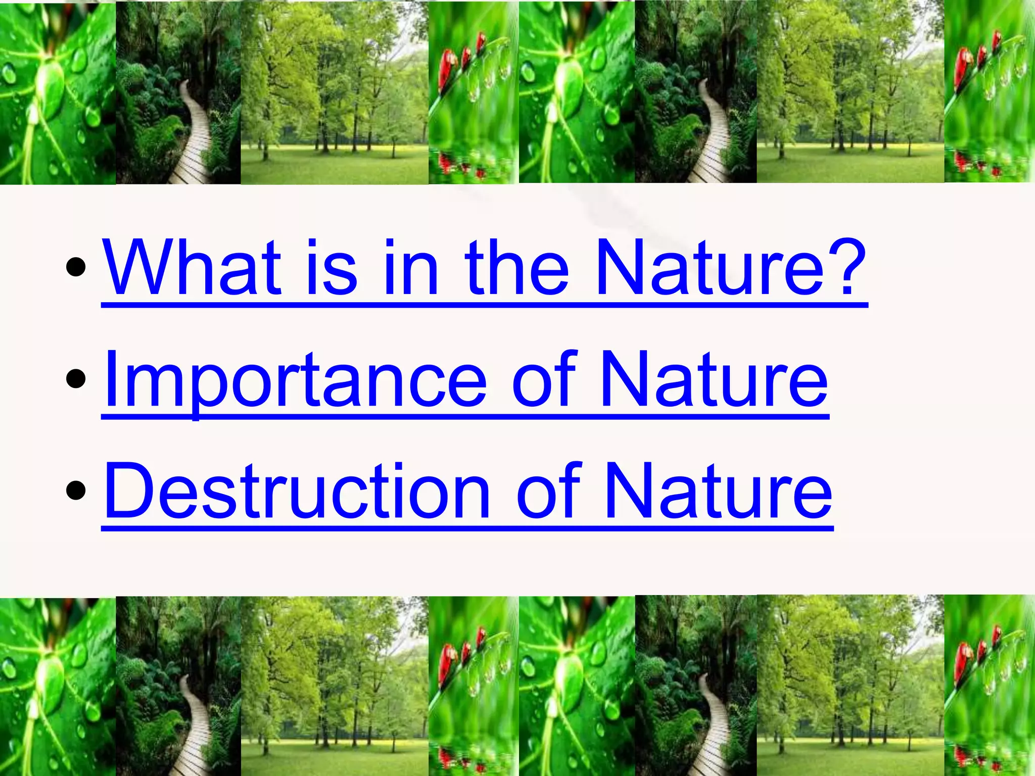 Beauty of Nature Presentation ABM1 | PPTX