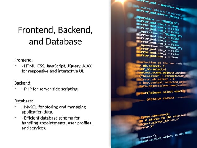 Beauty_Parlour_Management_System in php sql for final year project | PPTX