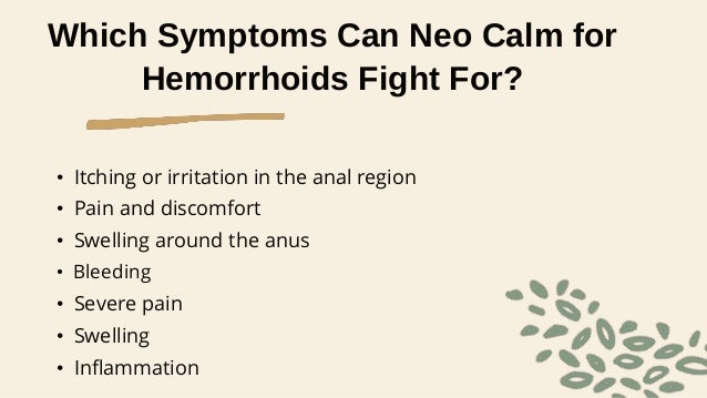 Neo Calm For Hemorrhoids | NeoFlexcen | PPTX | Blood Disorders ...