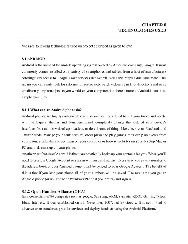 Salon Project Report | PDF