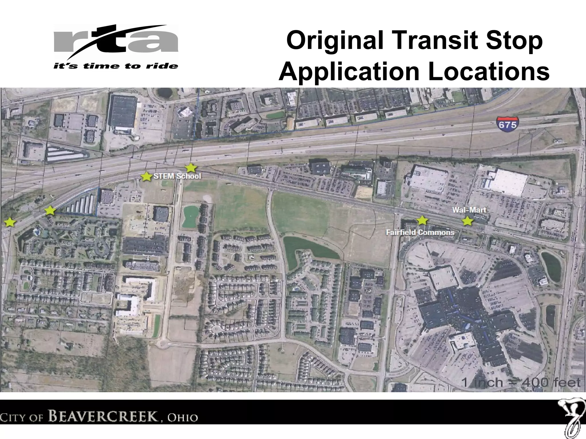 Beavercreek Bus Stop Locations 3 16 10 | PPT