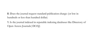 Be aware fo predatory journal | PDF