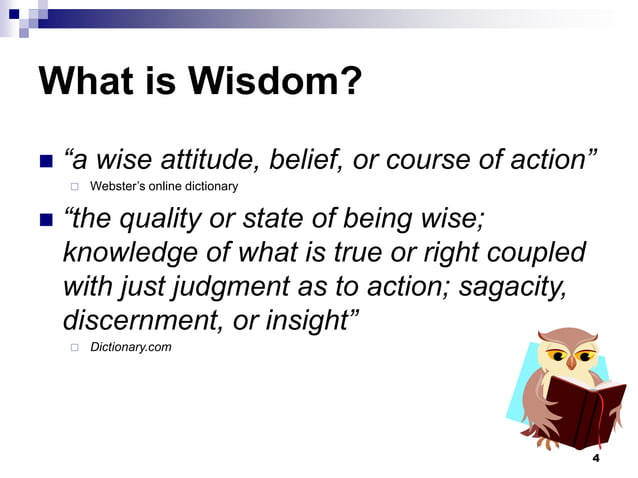 BE A WISE MAN.ppt We need the guidance of God to become a wise person ...