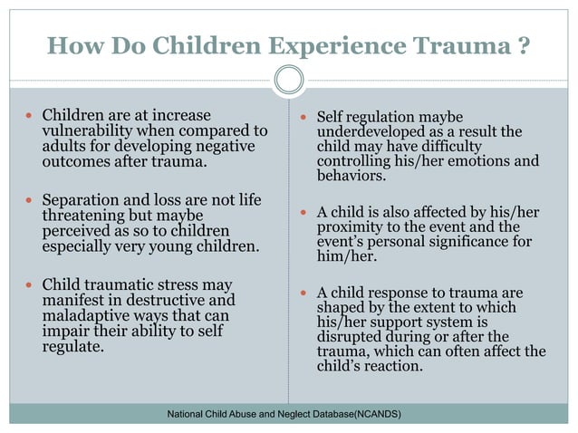 Promoting a trauma informed lens | PPT
