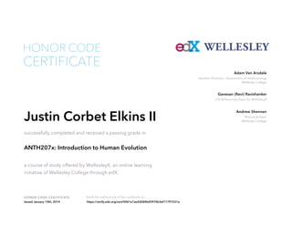 Certificate Anthropology | PDF