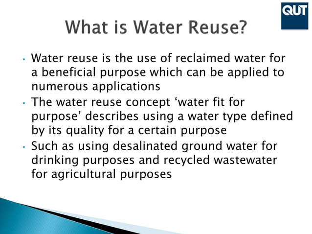 Water Reuse: Benefits and Challenges | PPTX