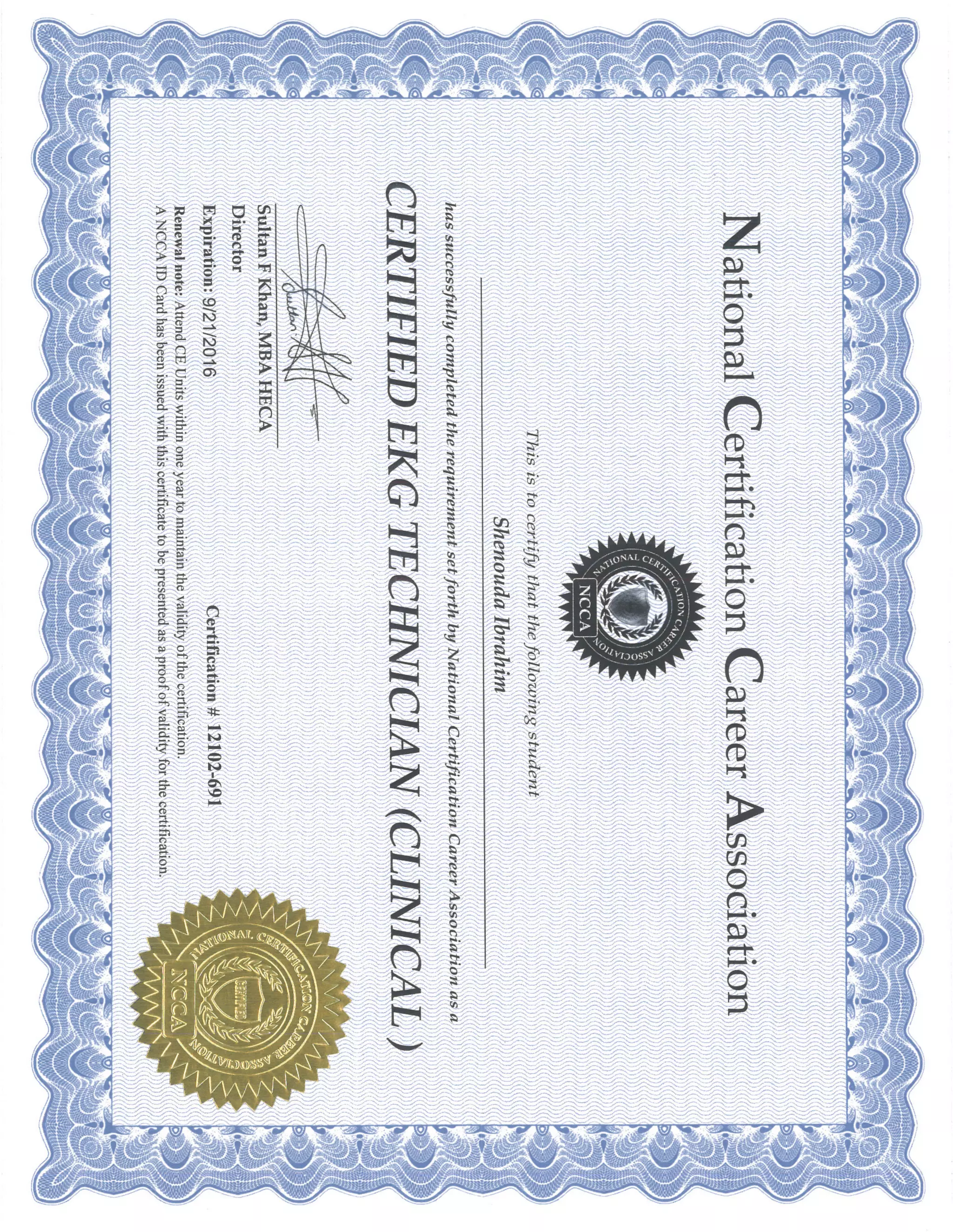 EKG Phlebotomy Certificates | PDF