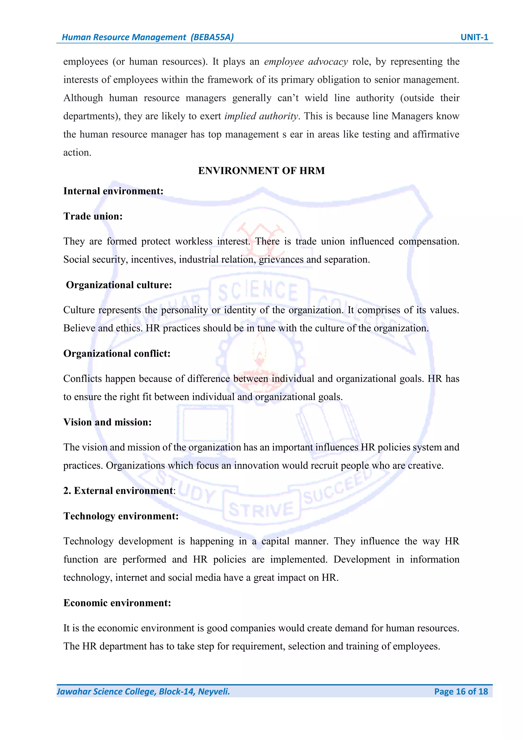 HUMAN RESOURCE MANAGEMENT | PDF | Human Resources | Business