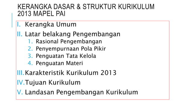 Beban belajar dan struktur kurikulum madrasah (mi, m ts, ma) | PPT